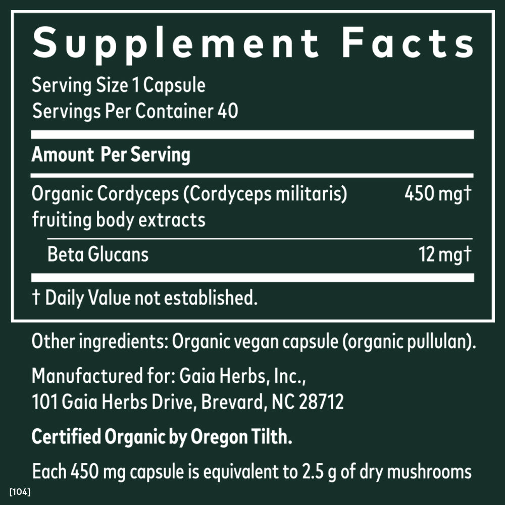 Cordyceps Mushroom Supplement for Adaptogenic Support | Gaia Herbs