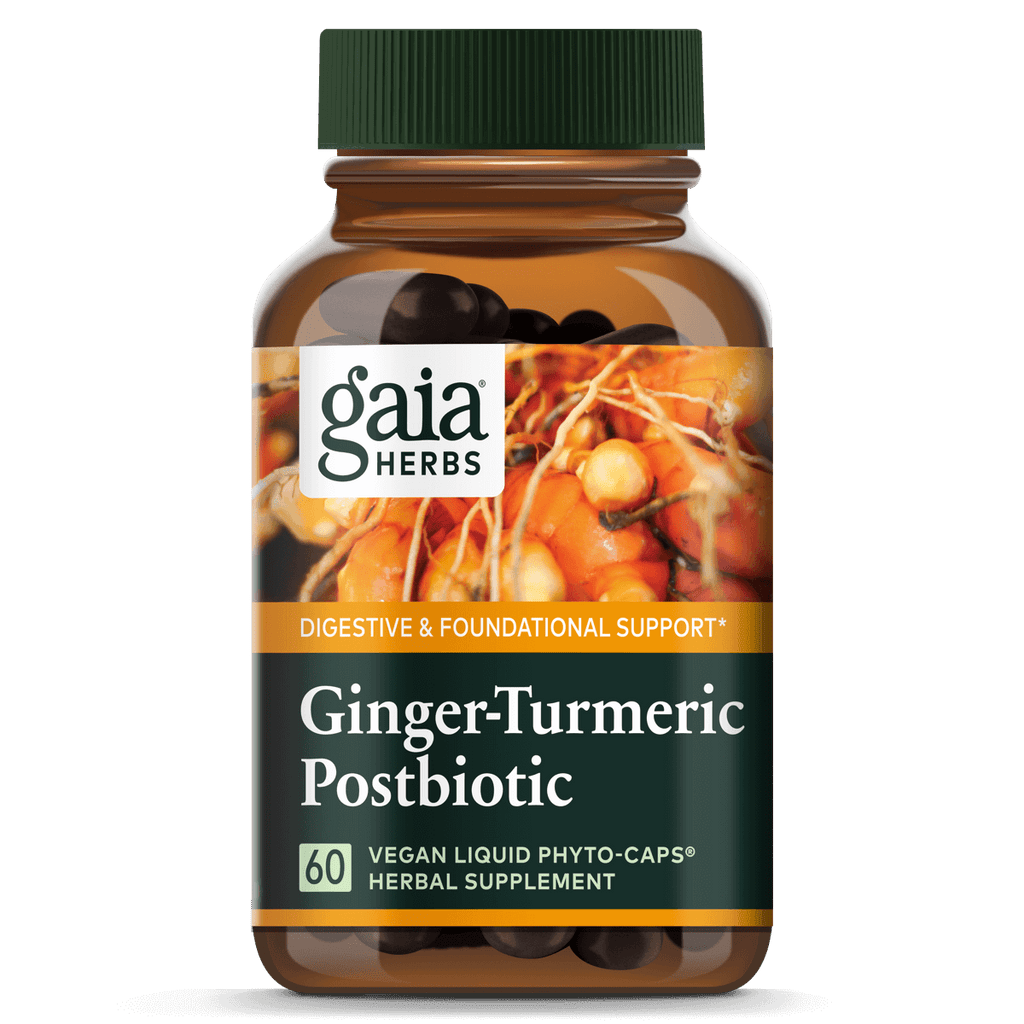 Ginger-Turmeric Postbiotic: Fermented Microbiome Supplement: Gaia Herbs®