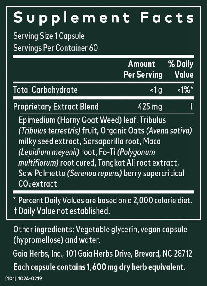 Libido Support Pills for Men | Purity-Tested Herbal Supplement
