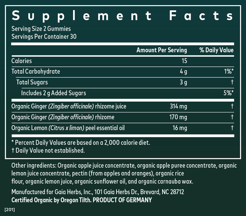 Nausea Support Gummies | Occasional Nausea* | Gaia Herbs