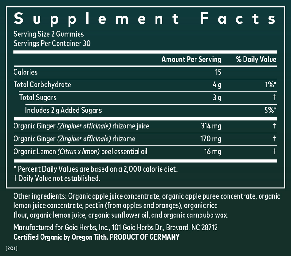 Nausea Support Gummies | Occasional Nausea* | Gaia Herbs