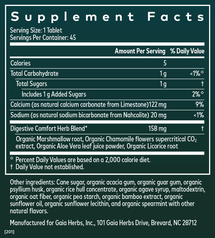 Reflux Relief Chewable Digestive Tablets* | Gaia Herbs