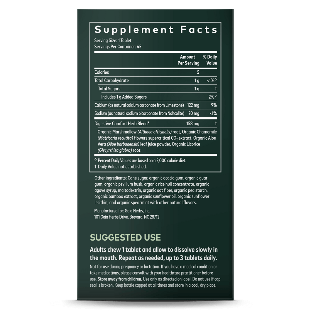 Acid Reflux & Indigestion Relief Tablets: Digestive Support: Gaia Herbs®