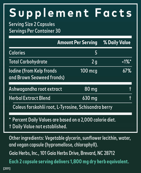Thyroid Support Supplement: Gaia Herbs®