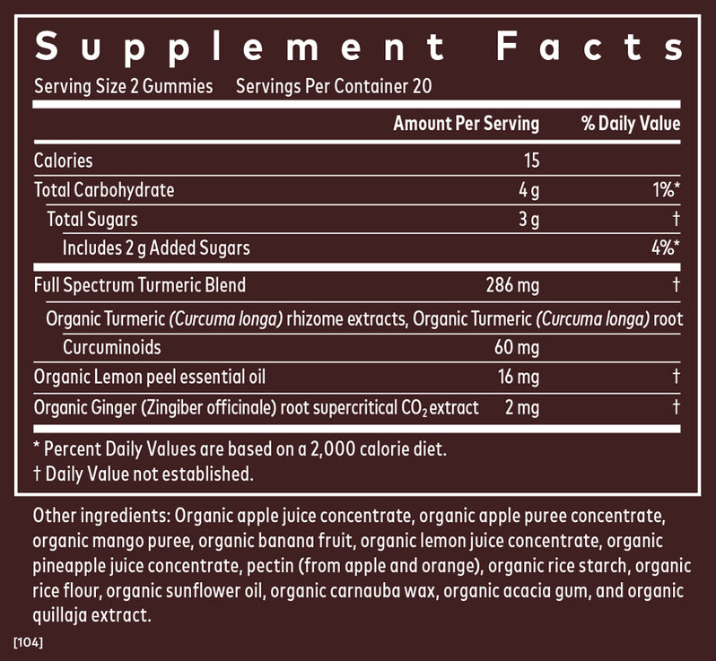 Turmeric Gummies - Supports Healthy Inflammatory Function