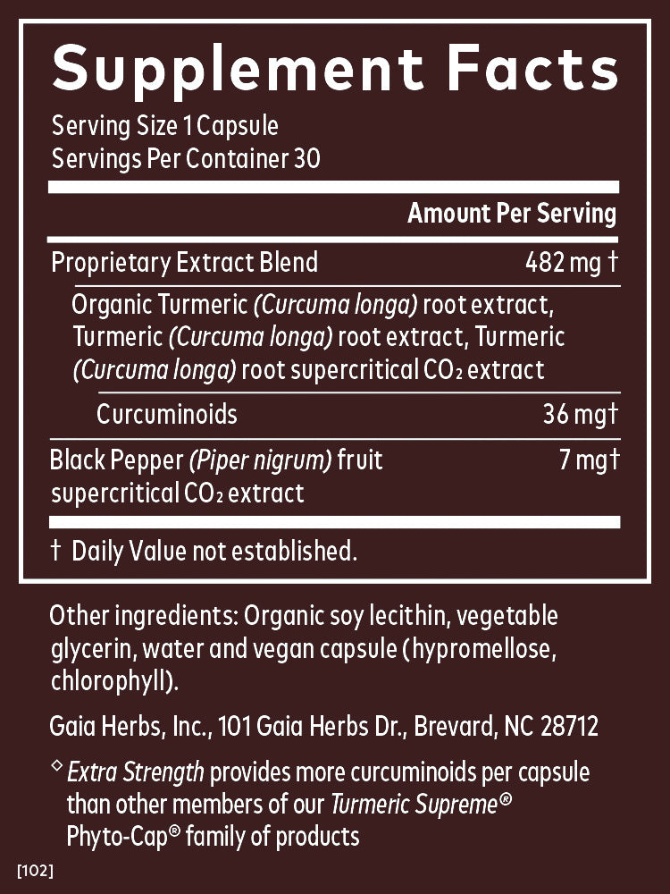 Turmeric Supplement Pills - Turmeric Supreme®: Gaia Herbs®