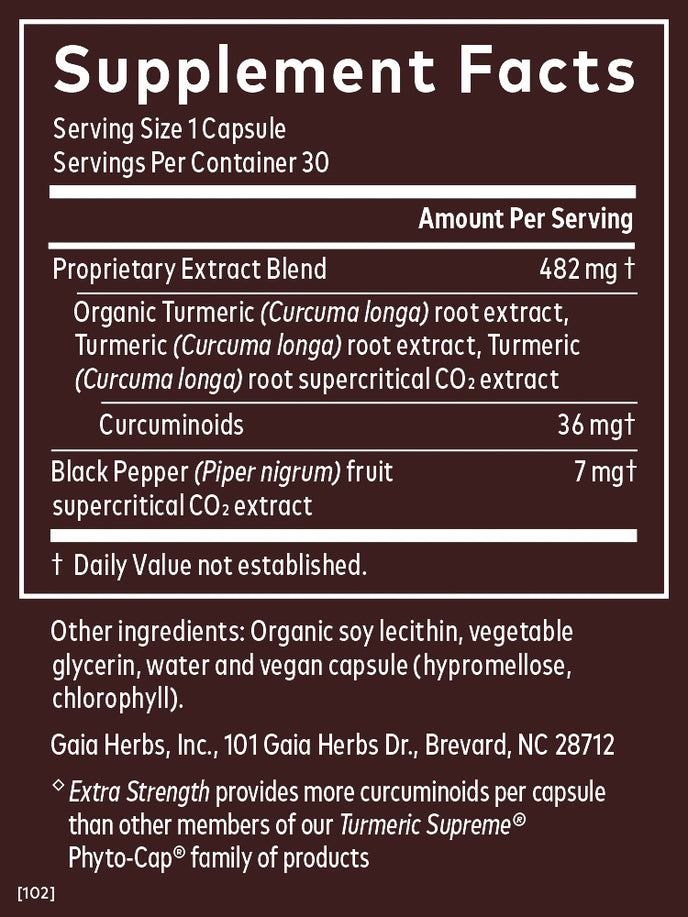Turmeric Supplement Pills - Turmeric Supreme®: Gaia Herbs®