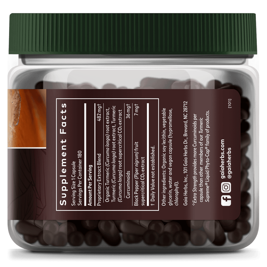 Turmeric Supplement Pills - Turmeric Supreme® Extra Strength: Gaia Herbs®