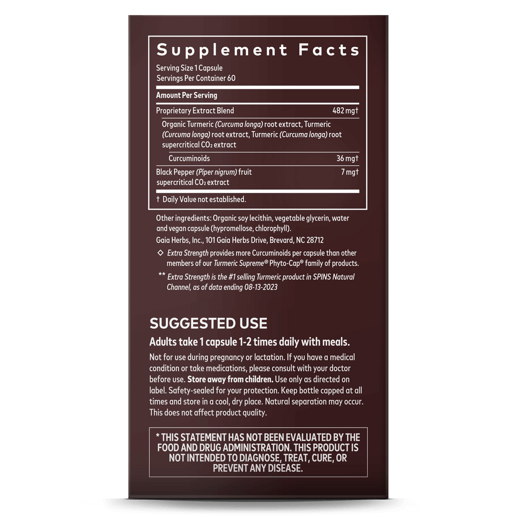 Turmeric Supplement Pills - Turmeric Supreme®: Gaia Herbs®: Gaia Herbs®