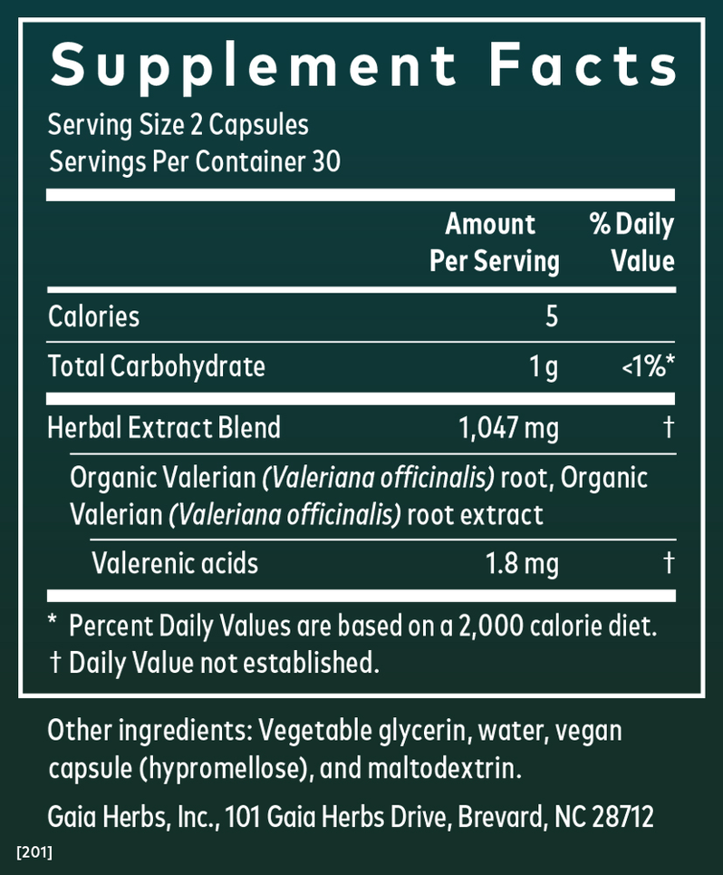Valerian Root Pills: Gaia Herbs®