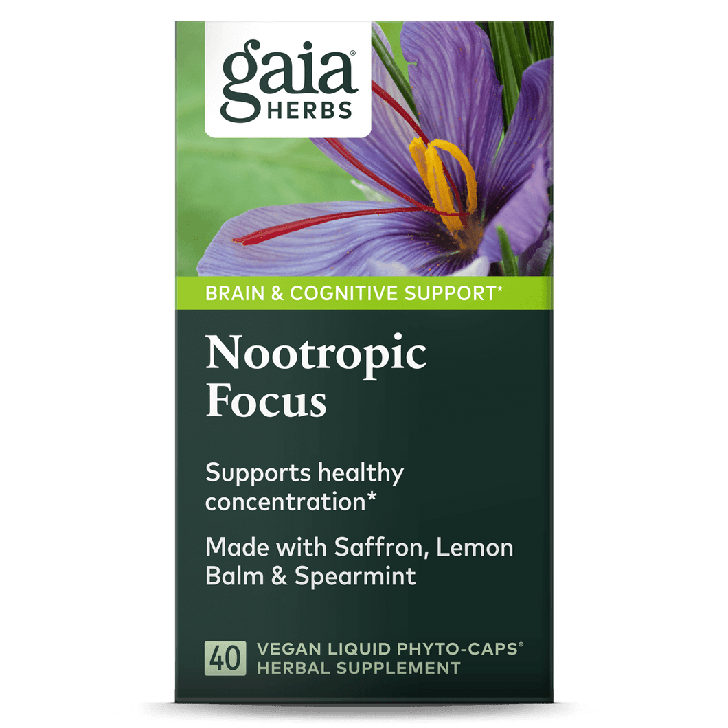 Nootropics Supplement for Focus - Brain & Cognitive Support: Gaia Herbs®