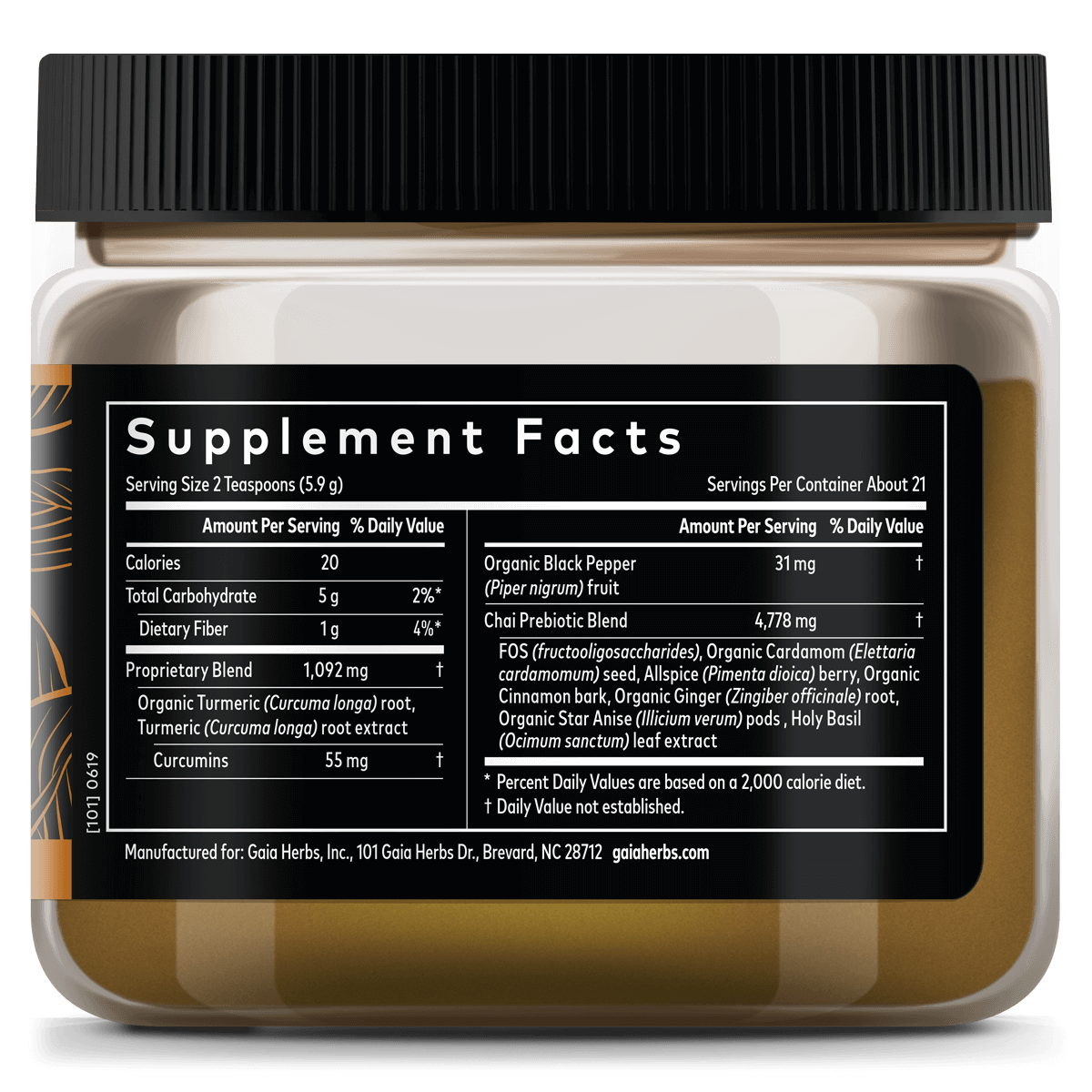 Turmeric Powder Supplement for Inflammation Support