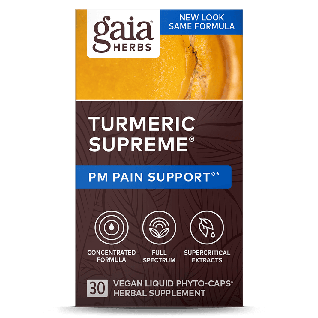 Turmeric Supreme® Pain P.M. - Curcumin Supplements: Gaia Herbs®