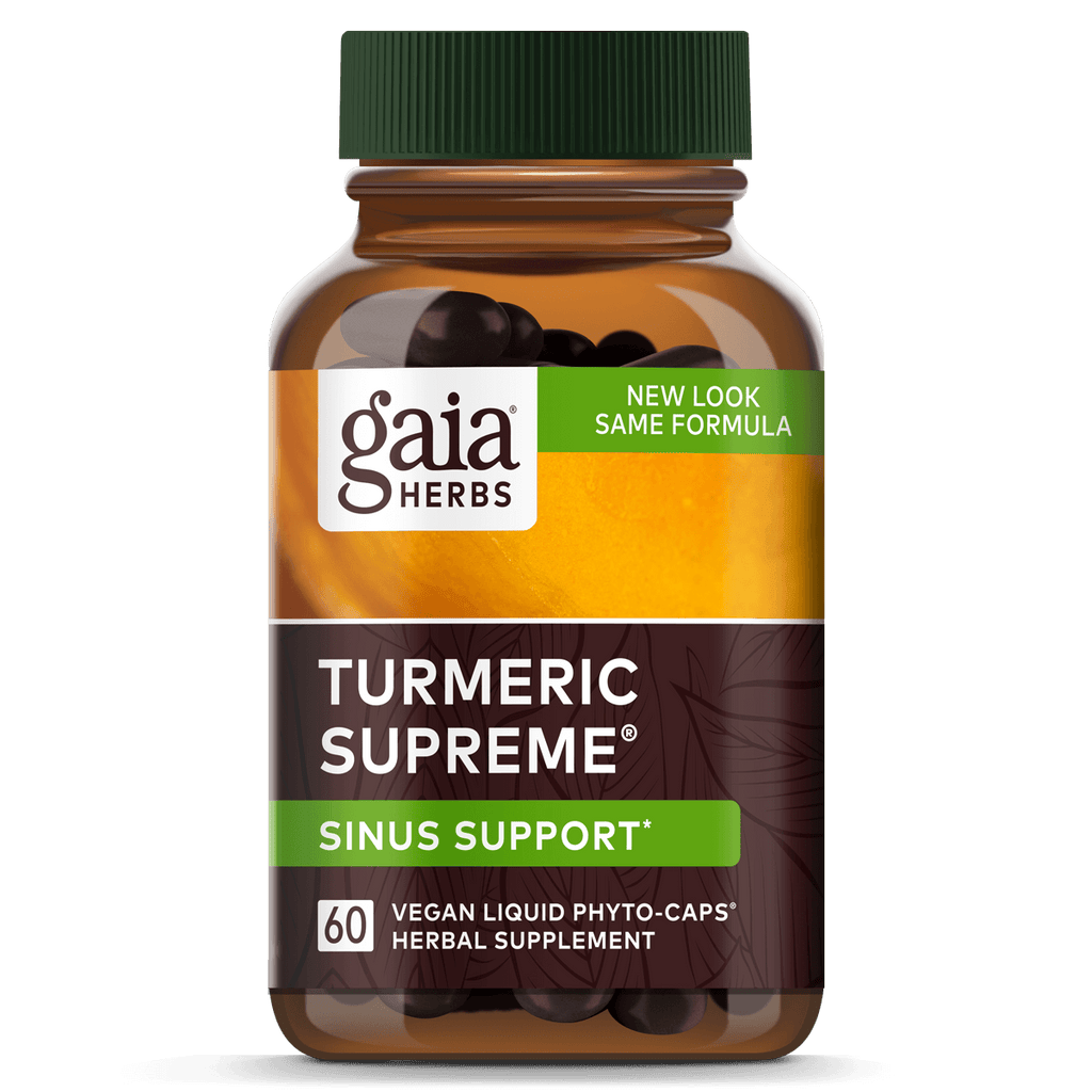 Sinus Support Pills With Turmeric – Vegan Supplements | Gaia Herbs ...